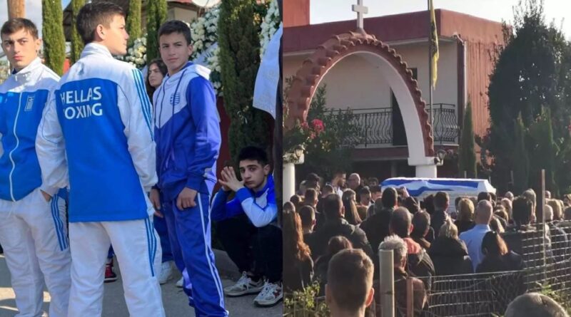 Κηδεία Βασίλη Τόπαλου: Το τελευταίο αντίο στον 16χρονο πυγμάχο – Οι ...