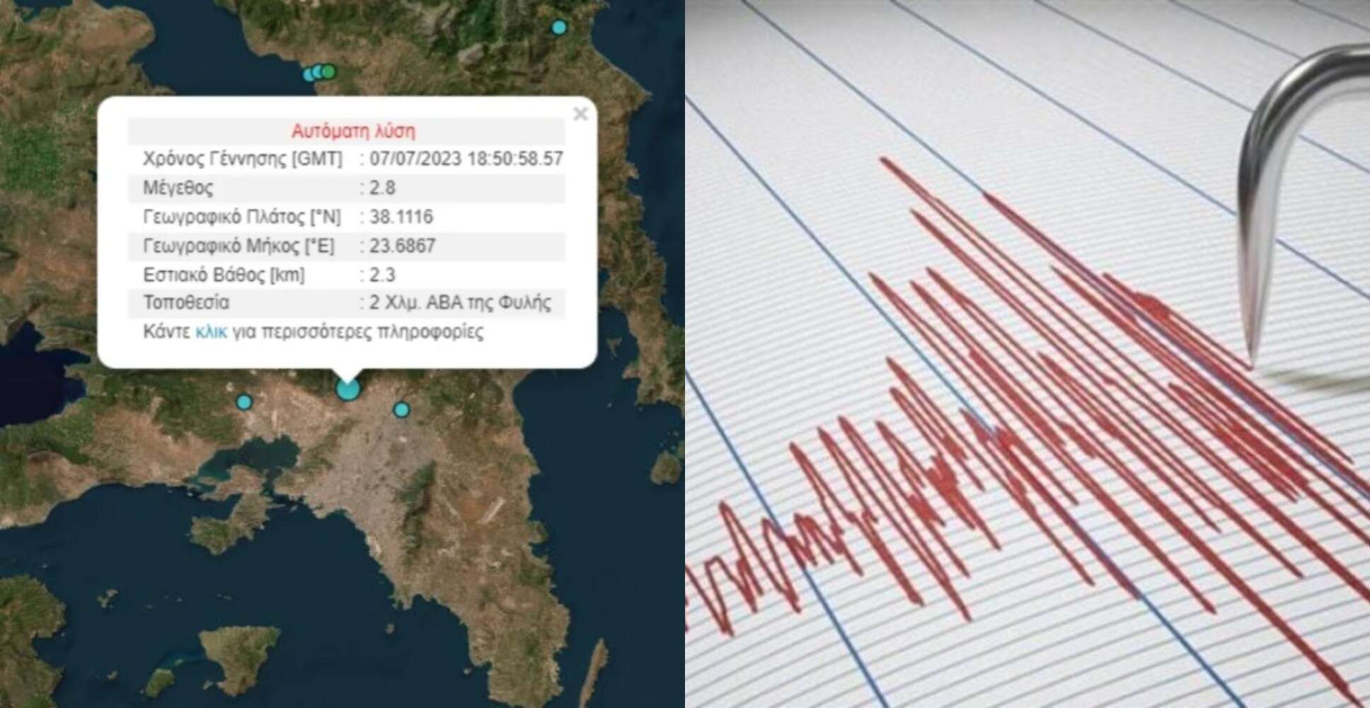 Σεισμός ταρακούνησε τώρα την Αθήνα: Αυτό ήταν το μέγεθος – Ποιο ήταν το ...