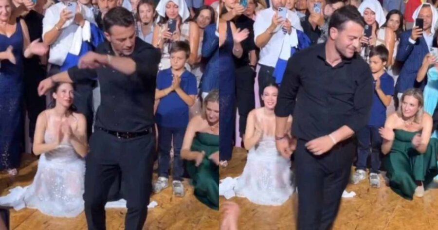 «Έτριξαν» τα πατώματα: Ο Ντάνος χόρεψε λεβέντικα στον γάμο του το πιο ...