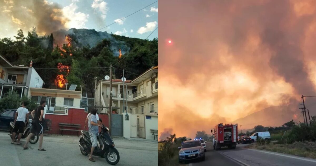 ΦΩΤΙΑ ΤΩΡΑ: Ήχησε το 112 – Εκκενώνουν οι κάτοικοι τα σπίτια τους ...