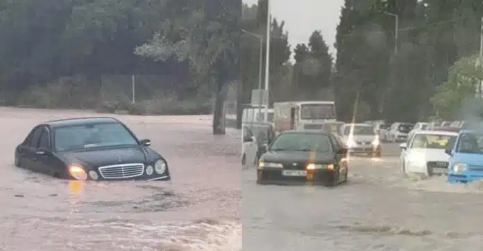 Πλήττεται σφοδρά το νησί από την κακοκαιρία Bora: Δρόμοι που έγιναν ...